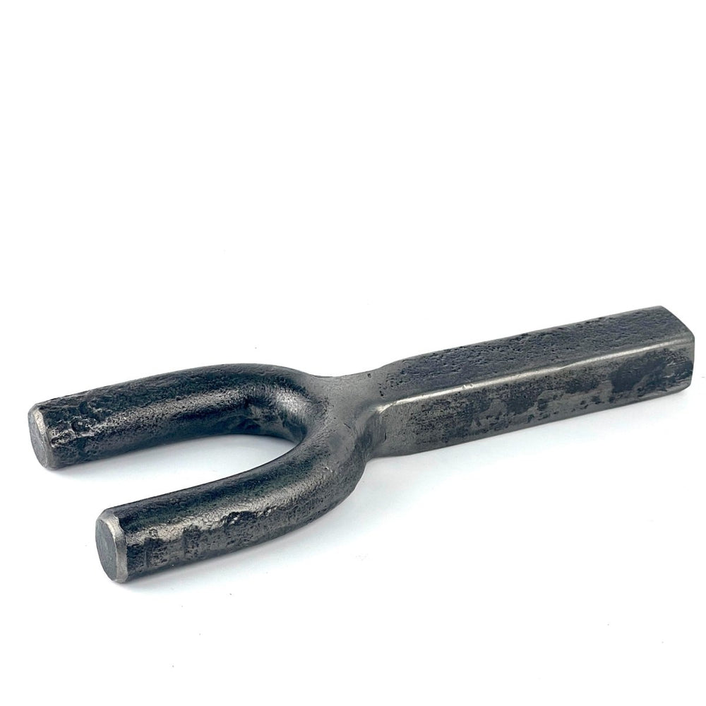Hand forged blacksmithing bending fork premium anvil tool