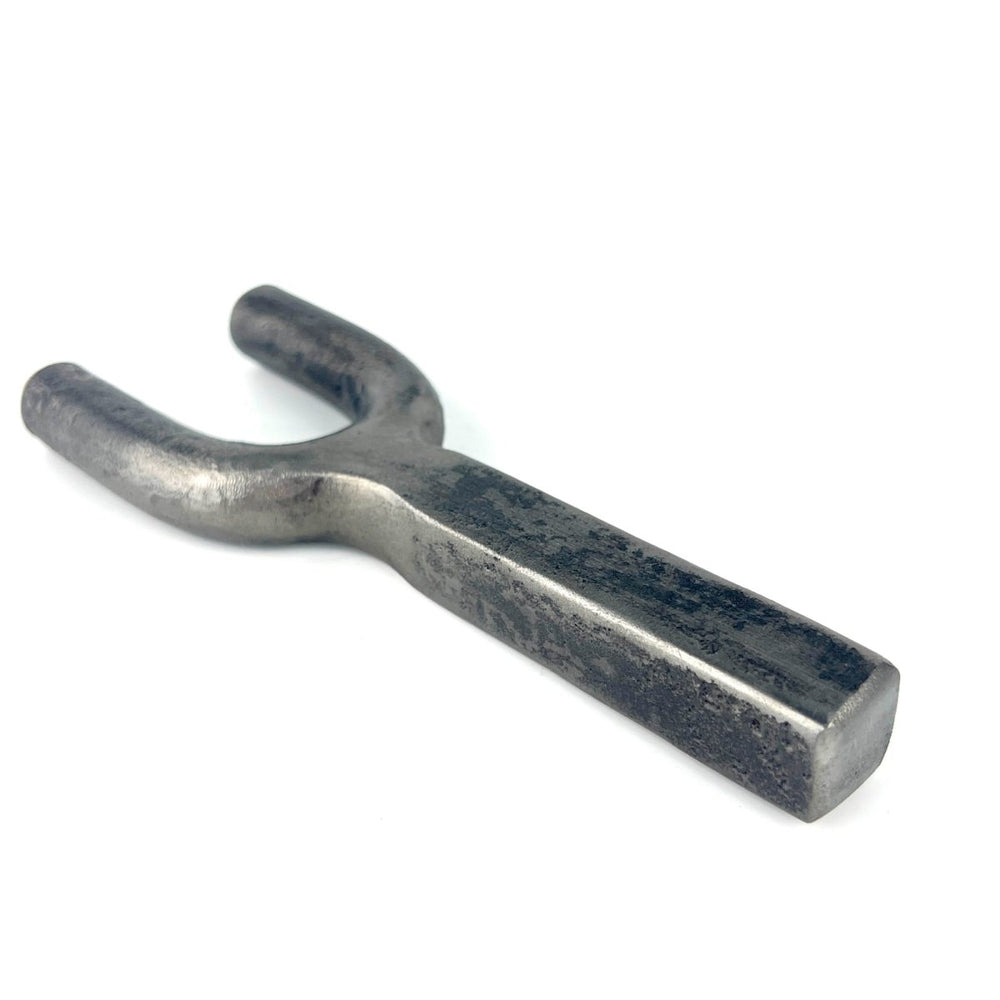 Hand forged blacksmithing bending fork premium anvil tool