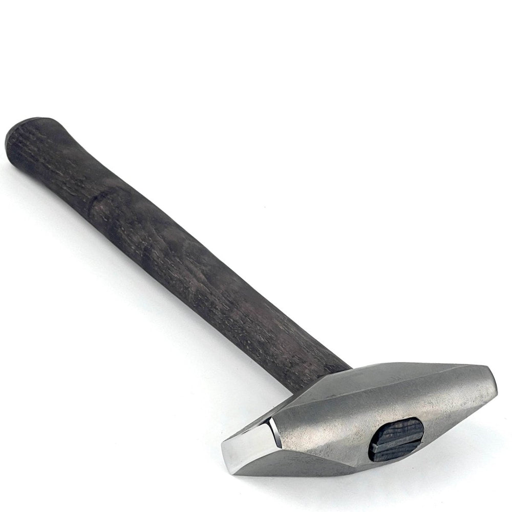 Hand forged double angle diagonal peen hammer for blacksmith