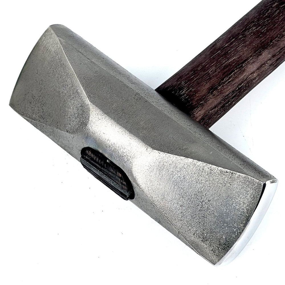Hand forged double angle diagonal peen hammer for blacksmith