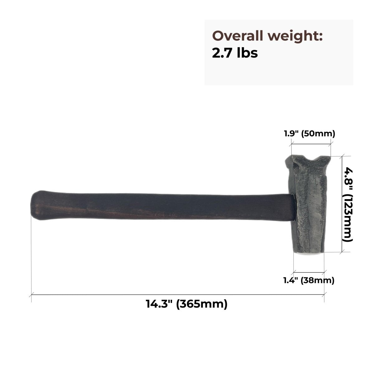 Blacksmith top swage hammer with different work zones – StrictBlacksmith